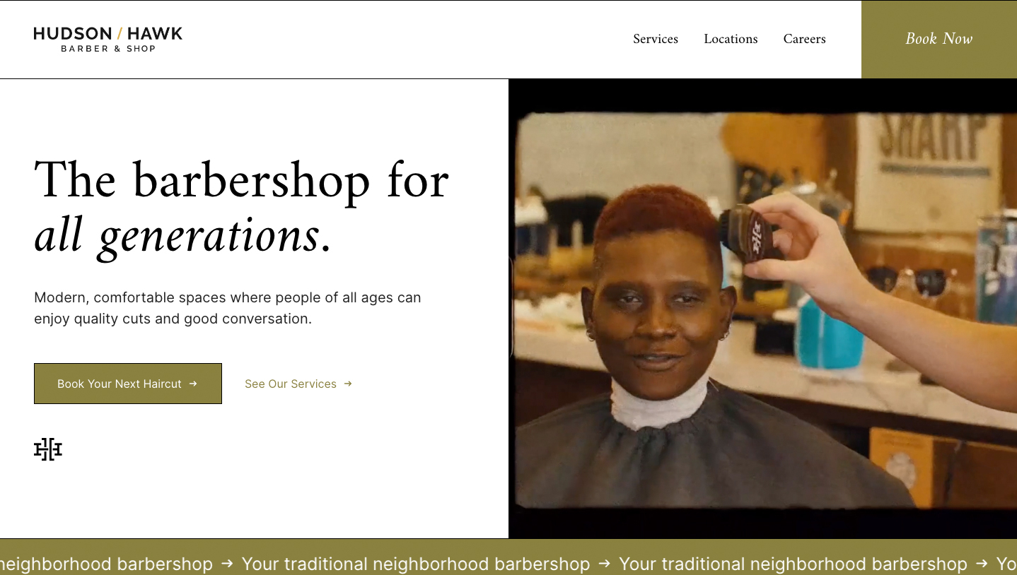 Hudson / Hawk Barber Shop - 417 Marketing